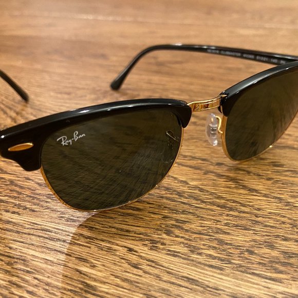 Ray-Ban | Accessories | Nwot Rayban Clubmaster Gold Black | Poshmark